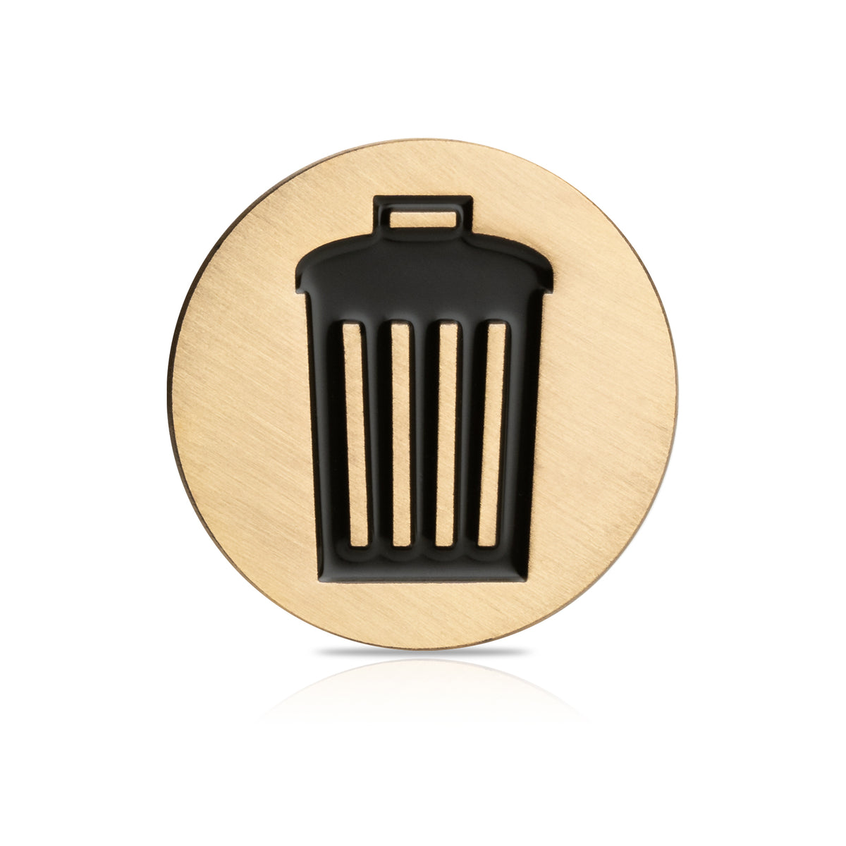 Trash Tag Organizational Label Kitchen Logo Metal Hardware Neat Sleek ...